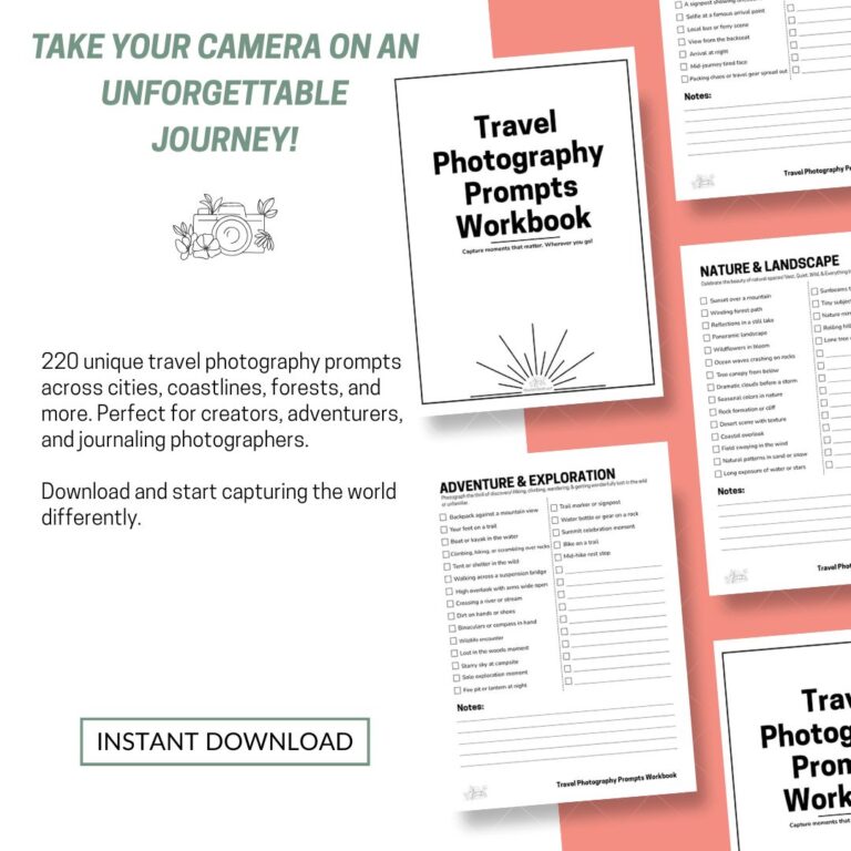 Travel Photography Prompts - Maureen Sarah